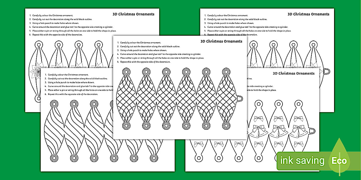 Christmas Ornaments Craft Activity | Twinkl Canada