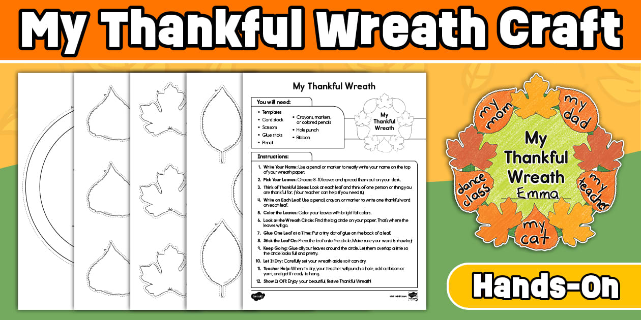 My Thankful Wreath Craft