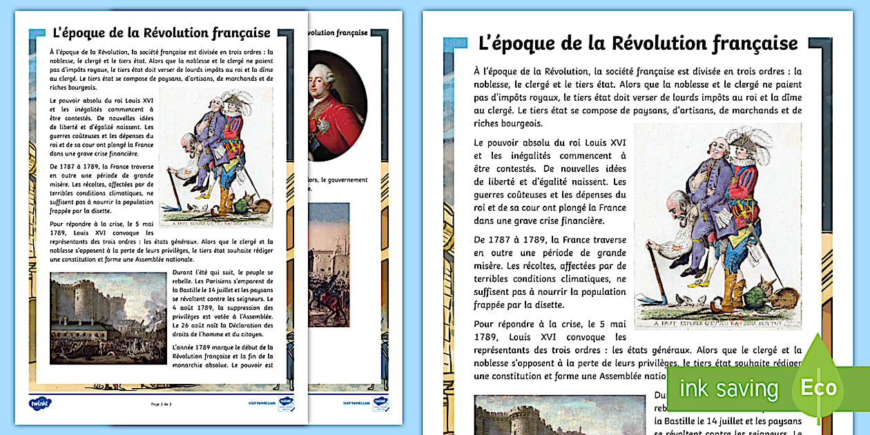 French Revolution Fact File French- Bastille Day, 14th July, National day,