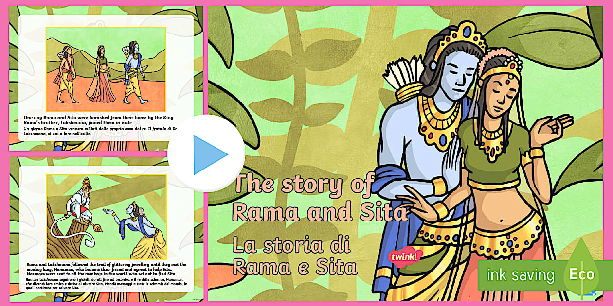The Story of Rama and Sita PowerPoint English/Italian - The Story of Rama and