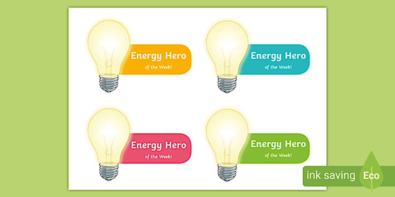 Energy Wise Badges (teacher made) - Twinkl