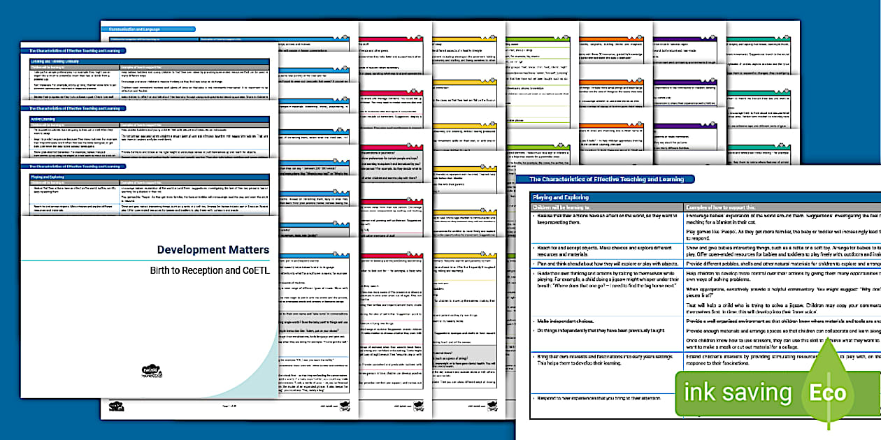 Development Matters: Birth to Reception and CoETL PDF