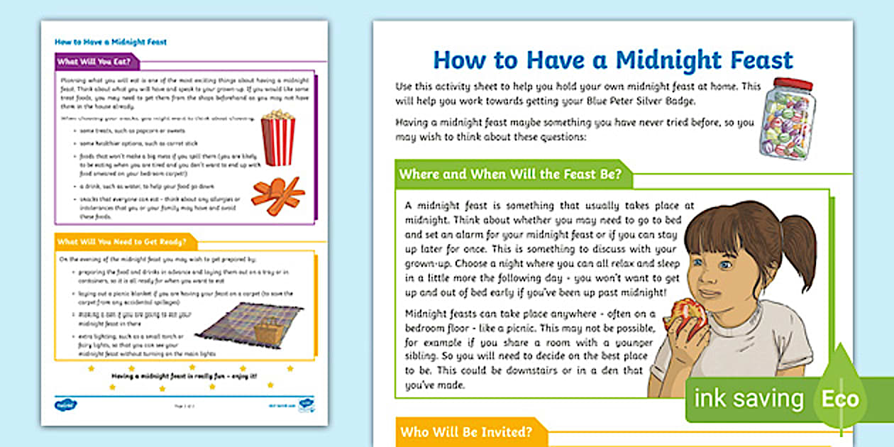 FREE! - Midnight Feast | Blue Peter Fan Club | 6 Badges of Summer