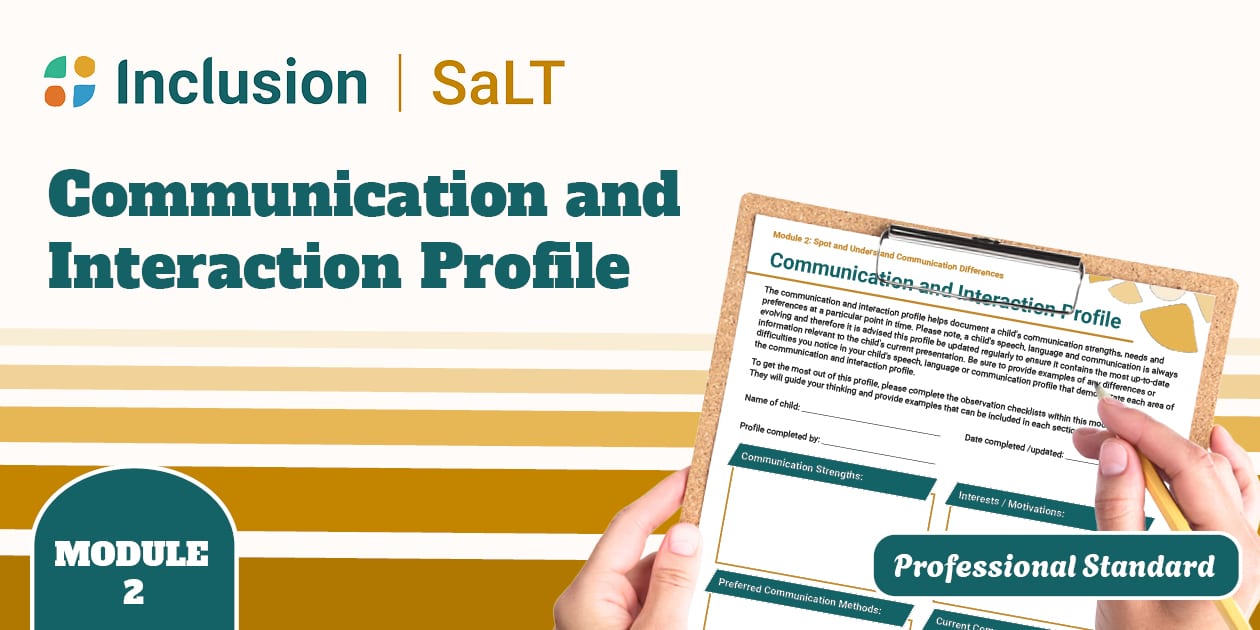 Communication Interaction Profile Speech and Language