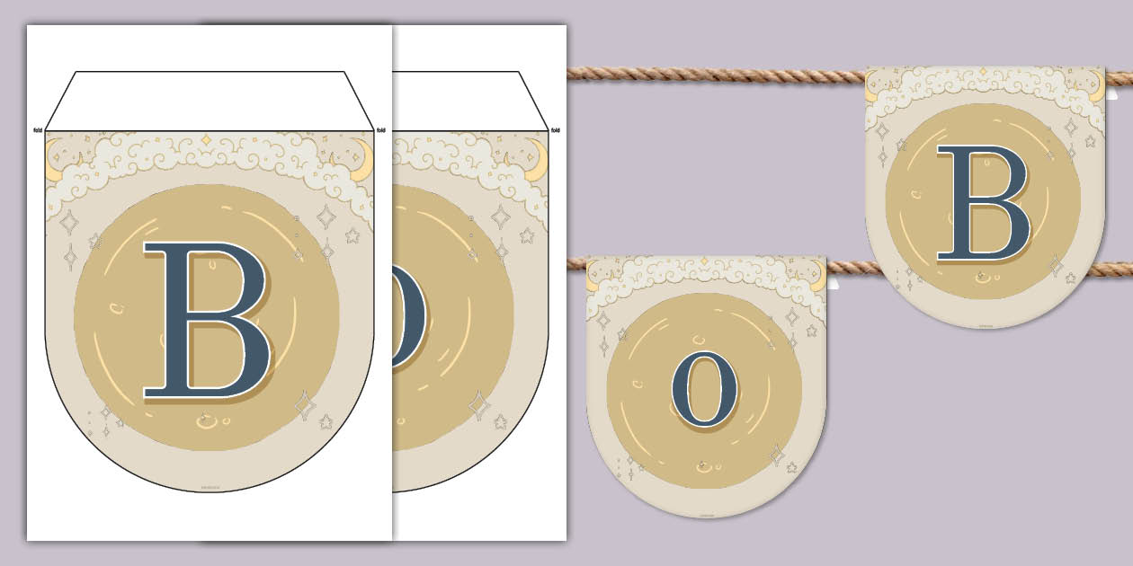 Celestial-Themed Book Corner Display Bunting (teacher made)