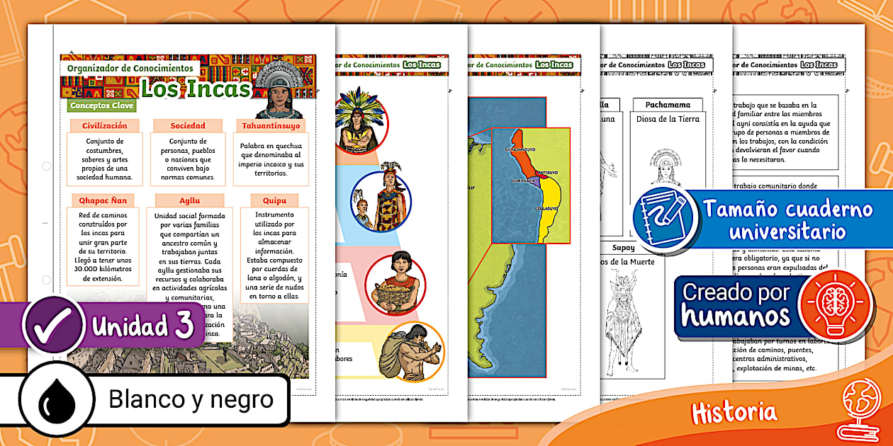 Organizador de Conocimiento | Imperio Inca | 4° Básico