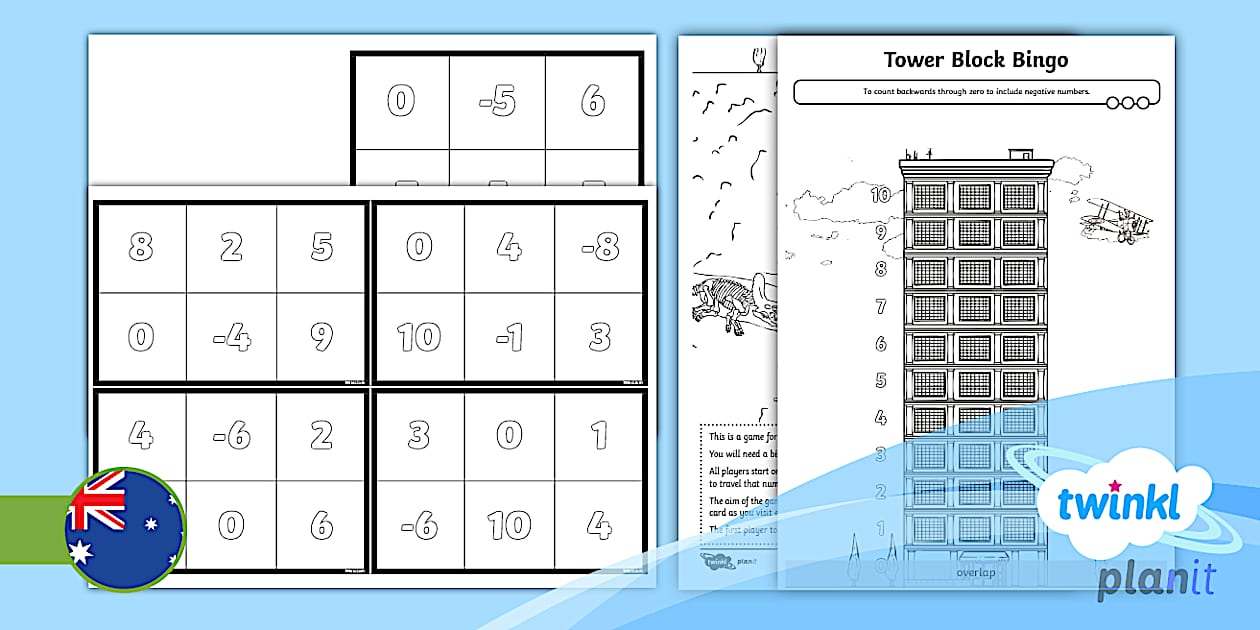 Year 6 Number: Tower Block Bingo Home Learning Task - Twinkl