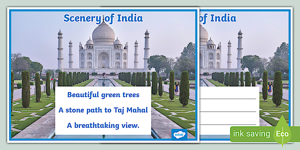 Scenery of India Haiku Poem Example (teacher made) - Twinkl