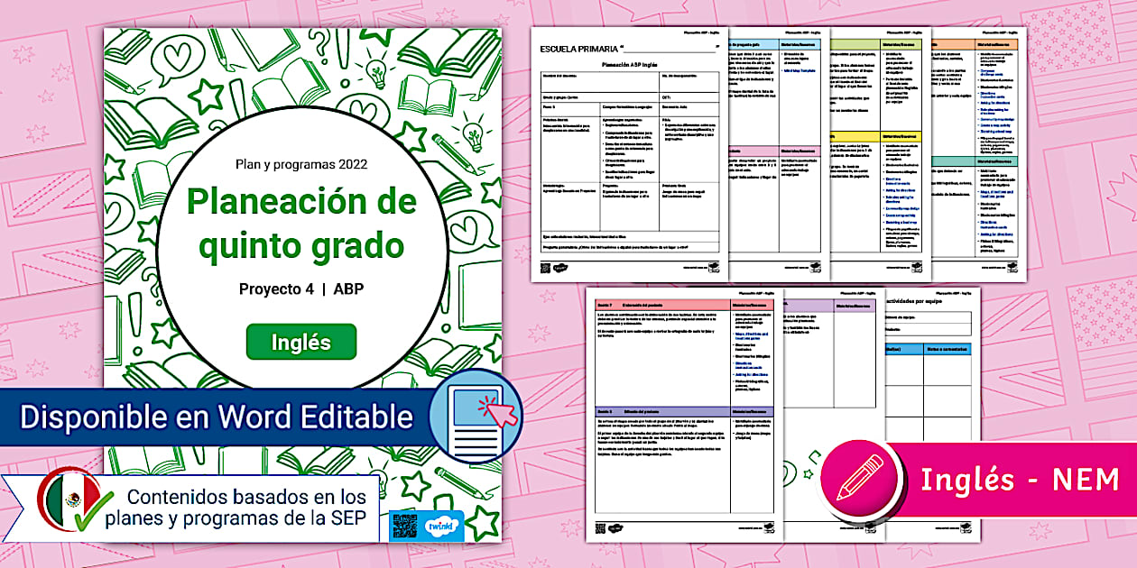 Planeación de inglés - seguir indicaciones