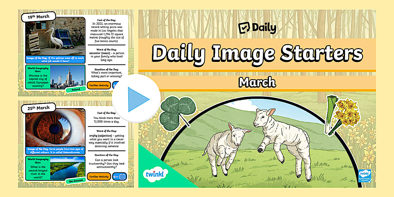 Twinkl Daily Images Morning Work March PowerPoint - Twinkl
