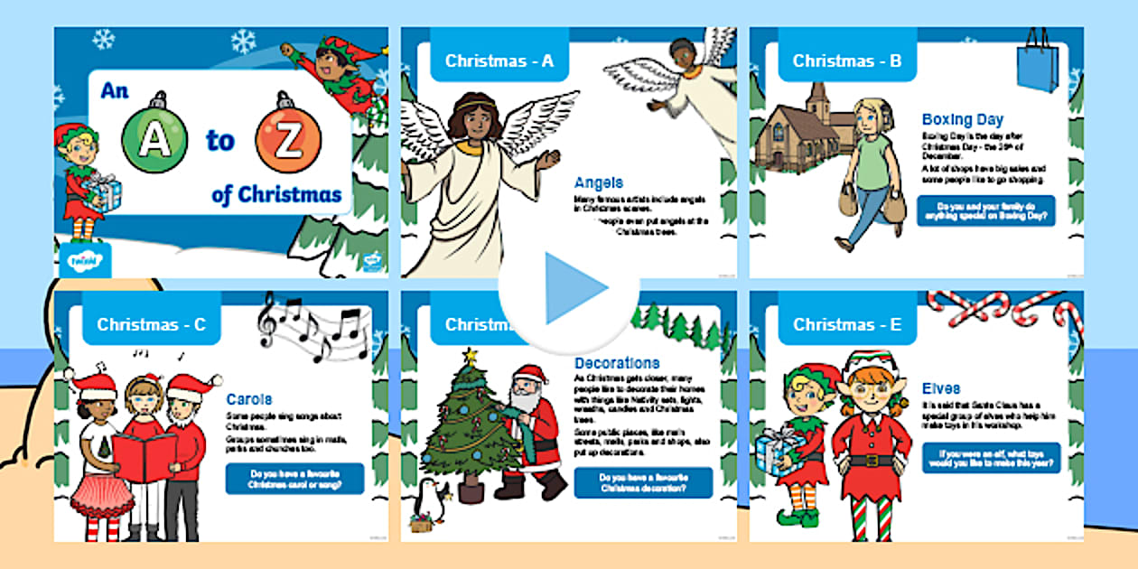 An A to Z of Christmas (teacher made) - Twinkl