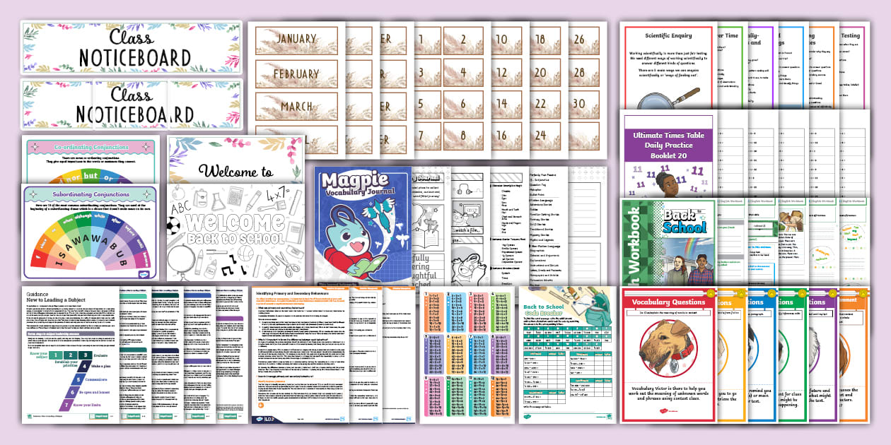 UKS2 Back to School Pack - KS2 (teacher made) - Twinkl