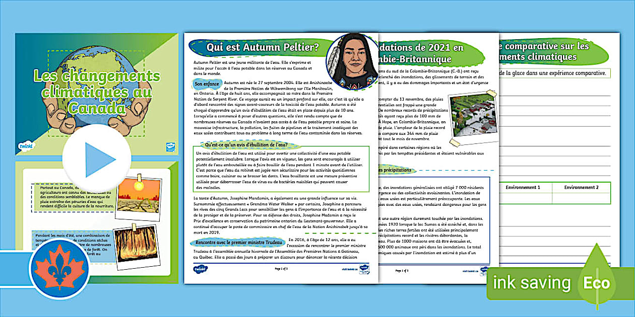 Earth Day Intermediate Activity Pack French