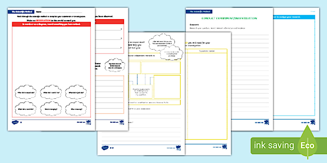 Scientific Method Templates - Differentiated (PYP) - Twinkl