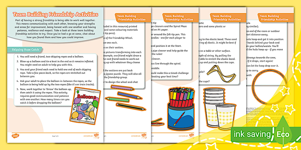 Team Building Friendship Activities (teacher made) - Twinkl