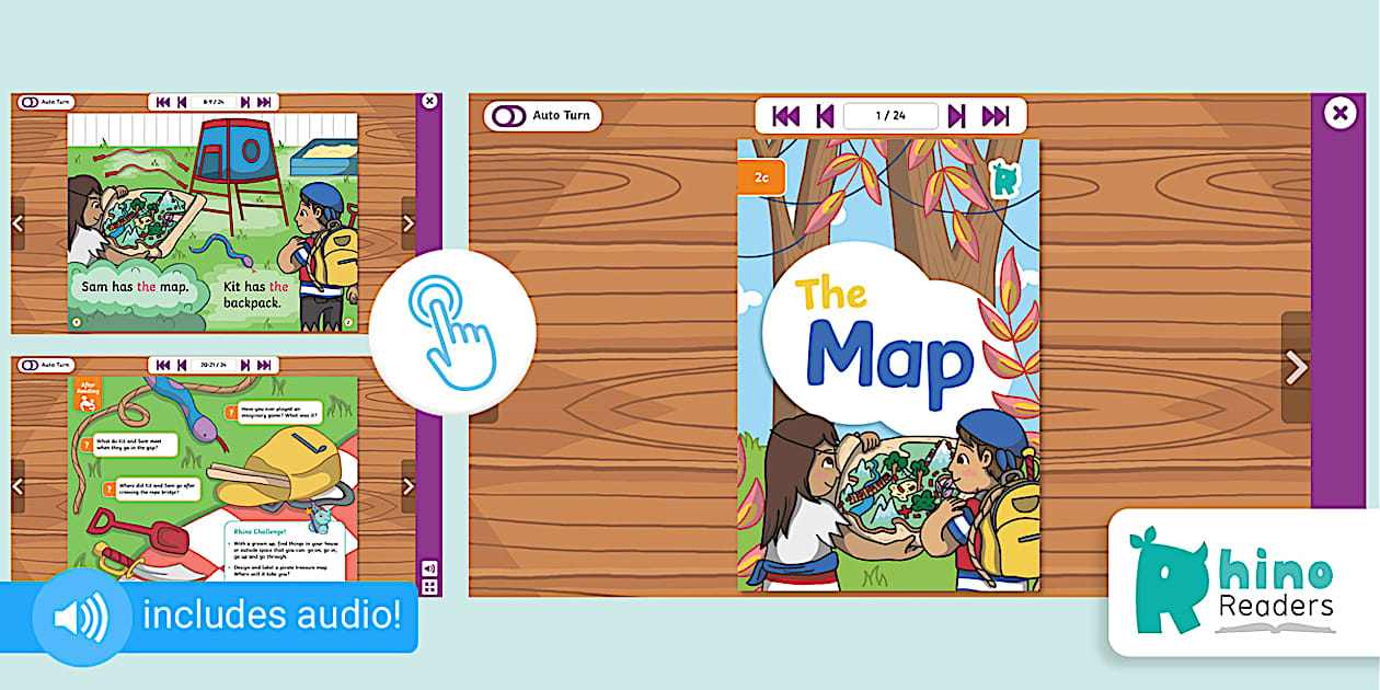 Level 2c Reading Scheme Book: The Map | Rhino Readers