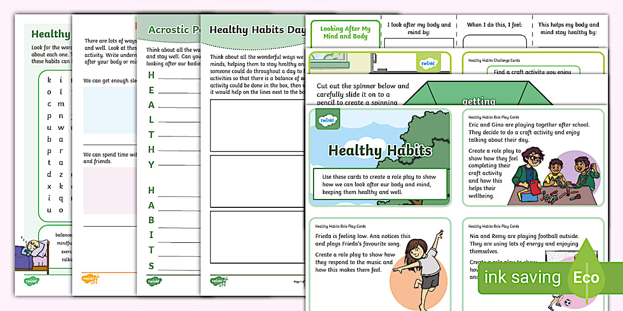 Healthy Habits KS1 Activity Pack