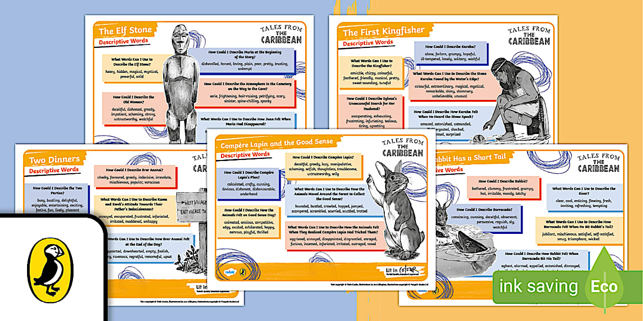 FREE! - Tales from the Caribbean: Descriptive Word Mat Bumper Pack