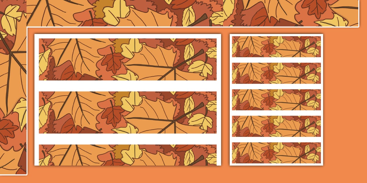 Autumn Display Borders (teacher made) - Twinkl