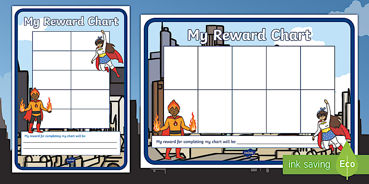 Superheroes Ten-Frame Sticker Reward Charts (teacher made)