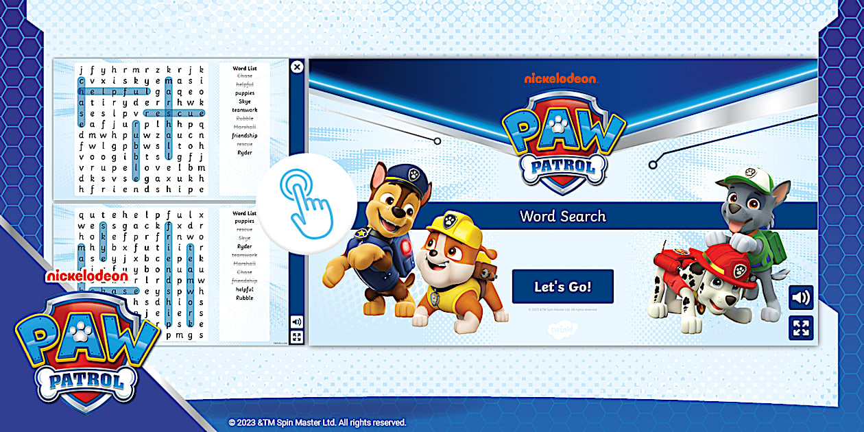 FREE! - PAW Patrol: Interactive Word Search | Twinkl