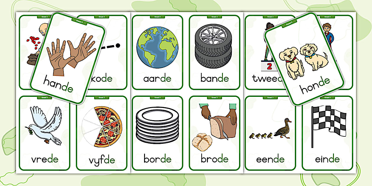 Graad 3 Klanke -de Flitskaarte (teacher made) - Twinkl