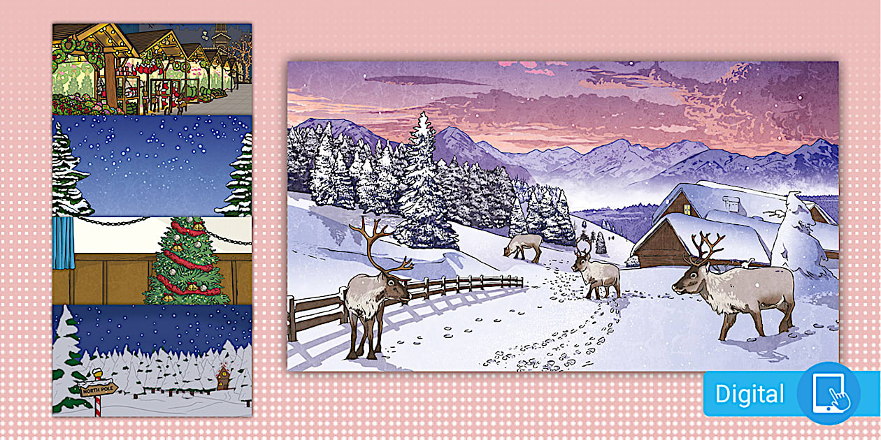 Christmas Digital Background Pack | Twinkl Party - Twinkl