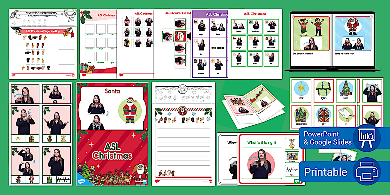 Fun Christmas ASL Activities for Kids | Twinkl USA - Twinkl