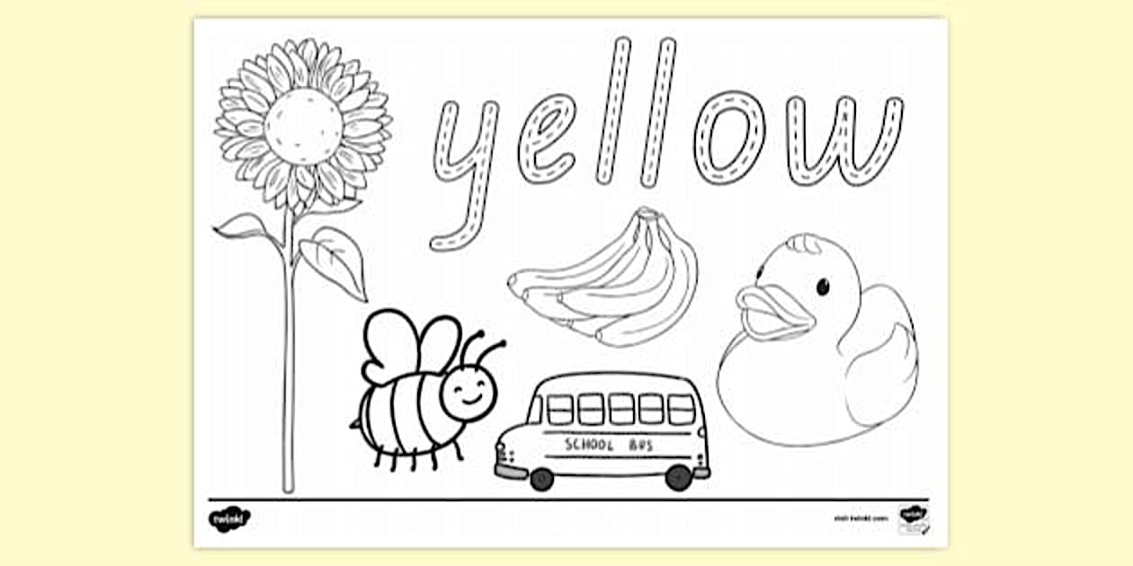 Yellow Day Theme For Preschool - Twinkl South Africa