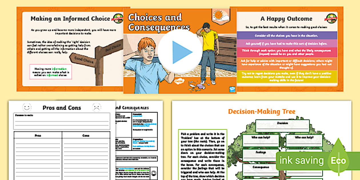 Choices and Consequences Activities | PSHE UKS2 Lesson