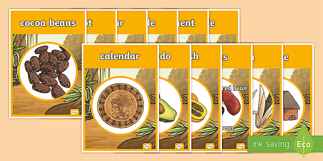 Cursive Maya Civilisation Display Posters (teacher made)