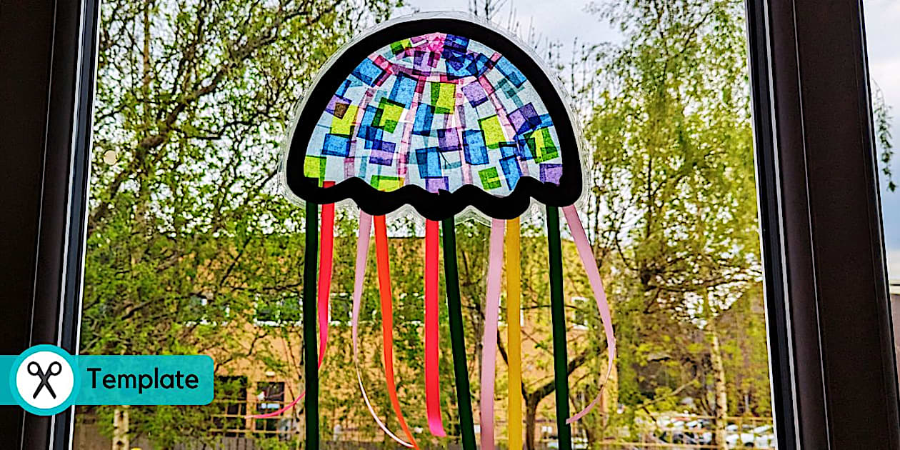 Jellyfish Sun Catcher | Summer Crafts - Twinkl