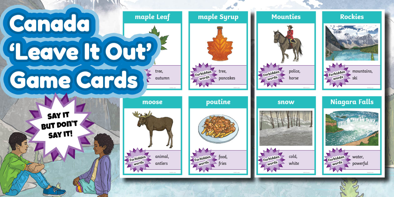 Canada 'Leave It Out' Game Cards