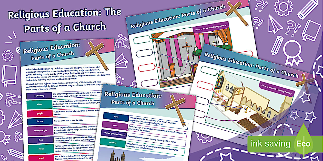 Parts of a Church (Ages 7 - 11) (Hecho por educadores)