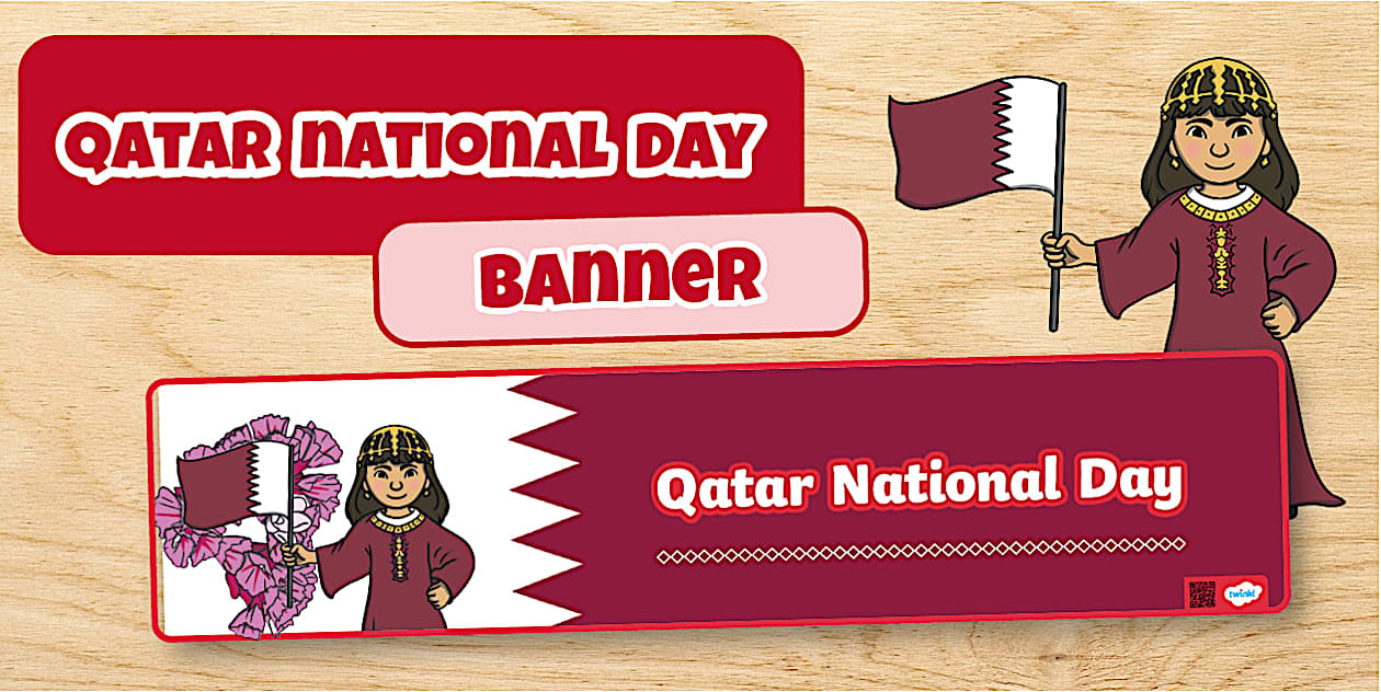Qatar National Day Banner