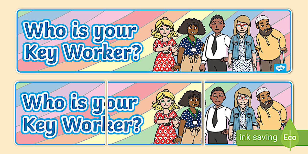 Key Worker Early Years Display Banner EYFS | Easy Download
