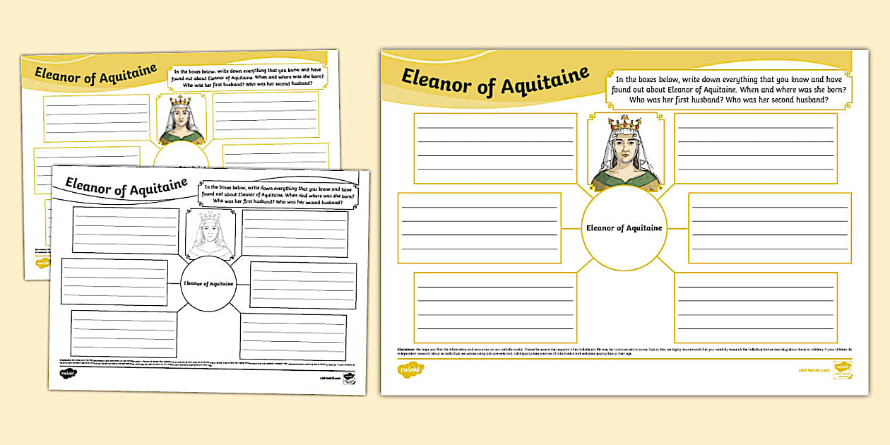 Eleanor of Aquitaine Mind Map (Teacher-Made) - Twinkl