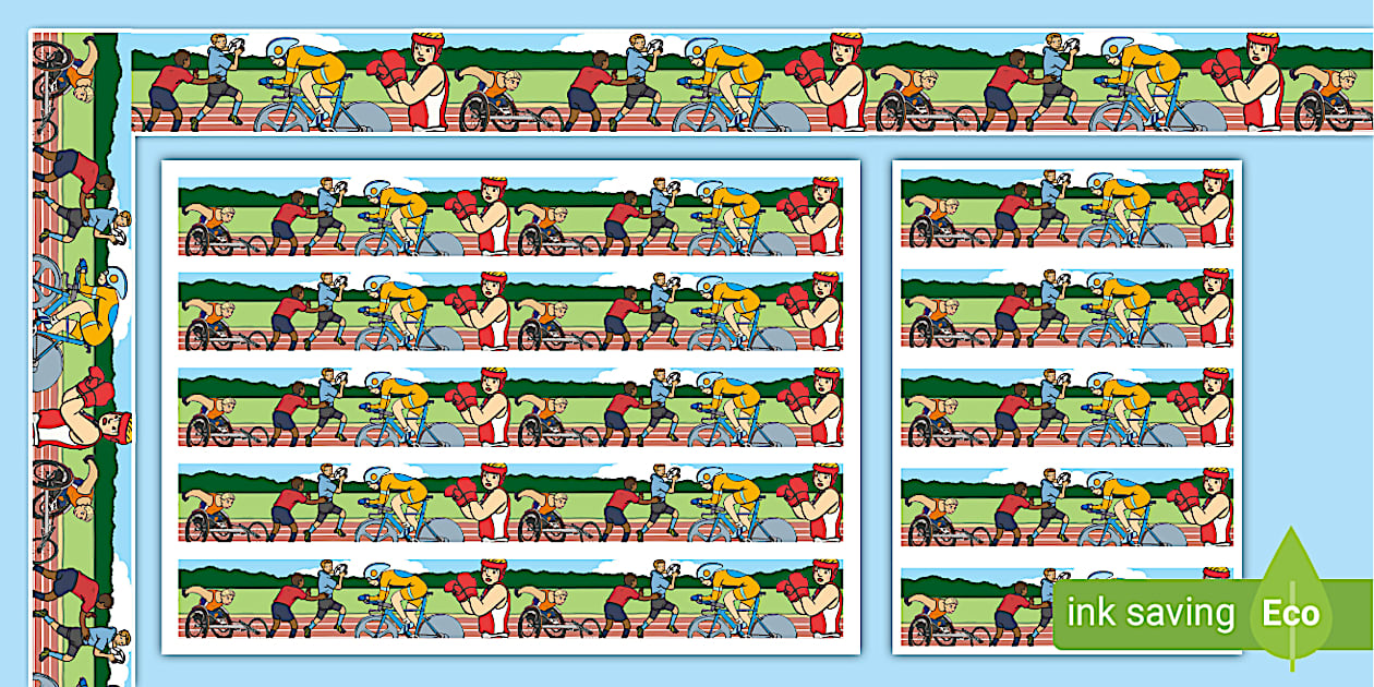 👉 The Commonwealth Games Display Borders - Twinkl