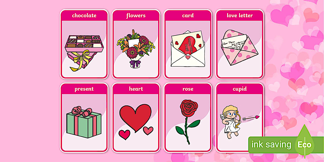 Black and White Valentine's Day Pairs Matching Game - Twinkl