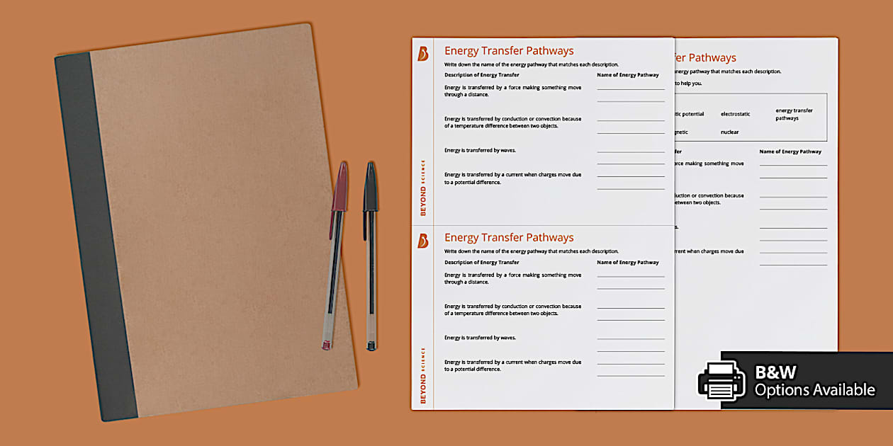 Naming Energy Transfers Worksheet (professor feito) - Twinkl Naming Energy Transfers Worksheet (professor feito) - Twinkl