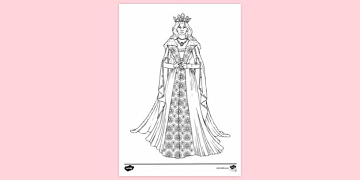 Queen Colouring | Colouring Sheets (teacher made) - Twinkl