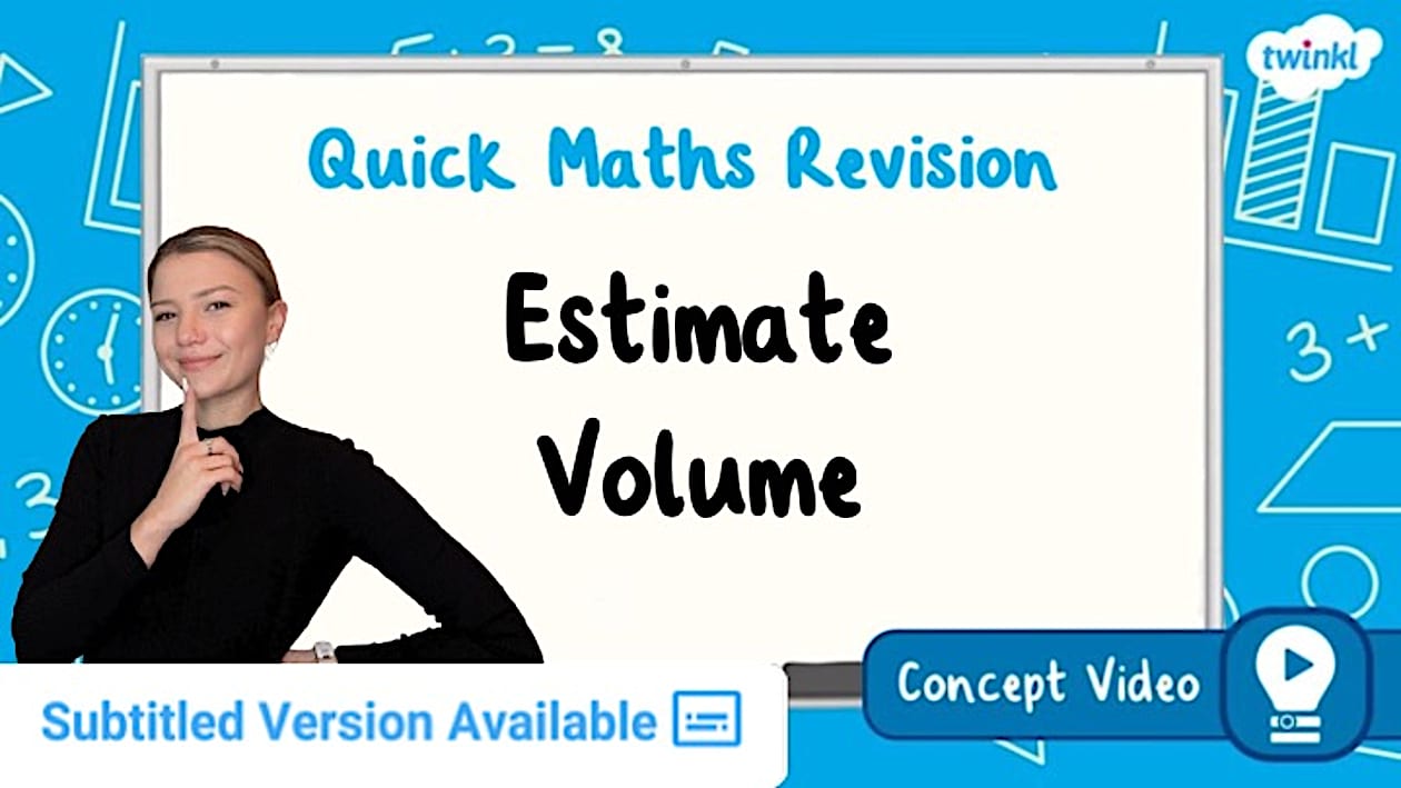 👉 Estimate Volume | KS2 Maths Concept Video