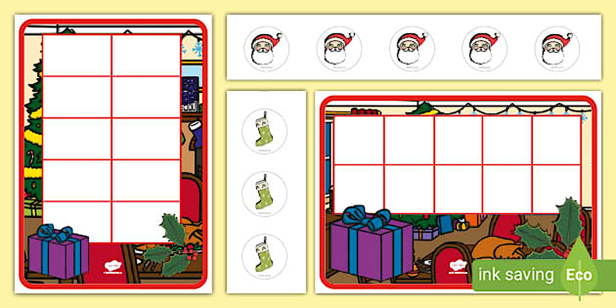 👉 Christmas Ten-Frame and Counters Resource Pack - Twinkl