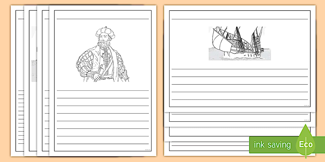 Vasco De Gama Writing Frames (Hecho por educadores) - Twinkl