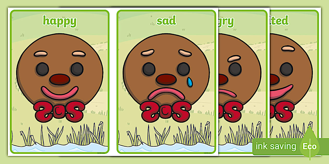 Gingerbread Faces Emotion Cards | Twinkl (teacher made)
