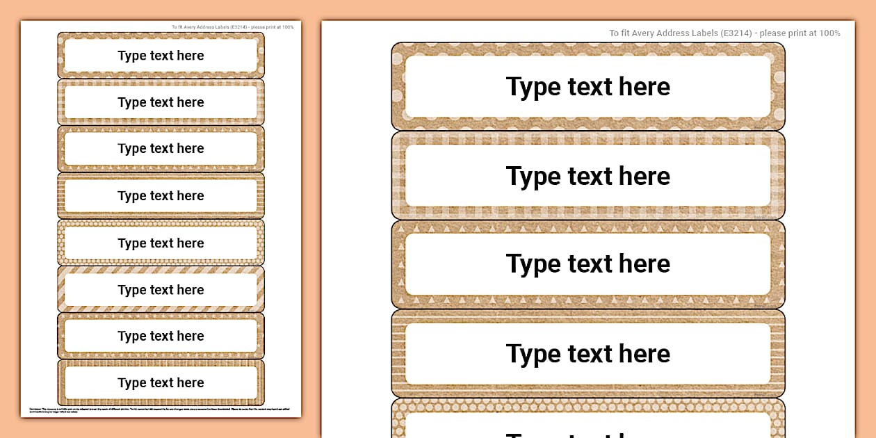 Craft Paper Editable Tray Labels (teacher made) - Twinkl