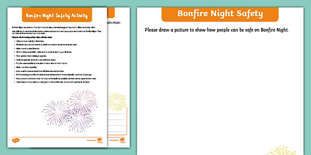 Bonfire Night Safety Activity (teacher made) - Twinkl