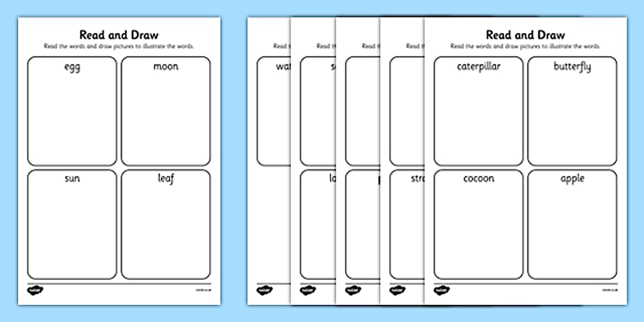 Editable Read and Draw Activity to Support Teaching on The Very Hungry
