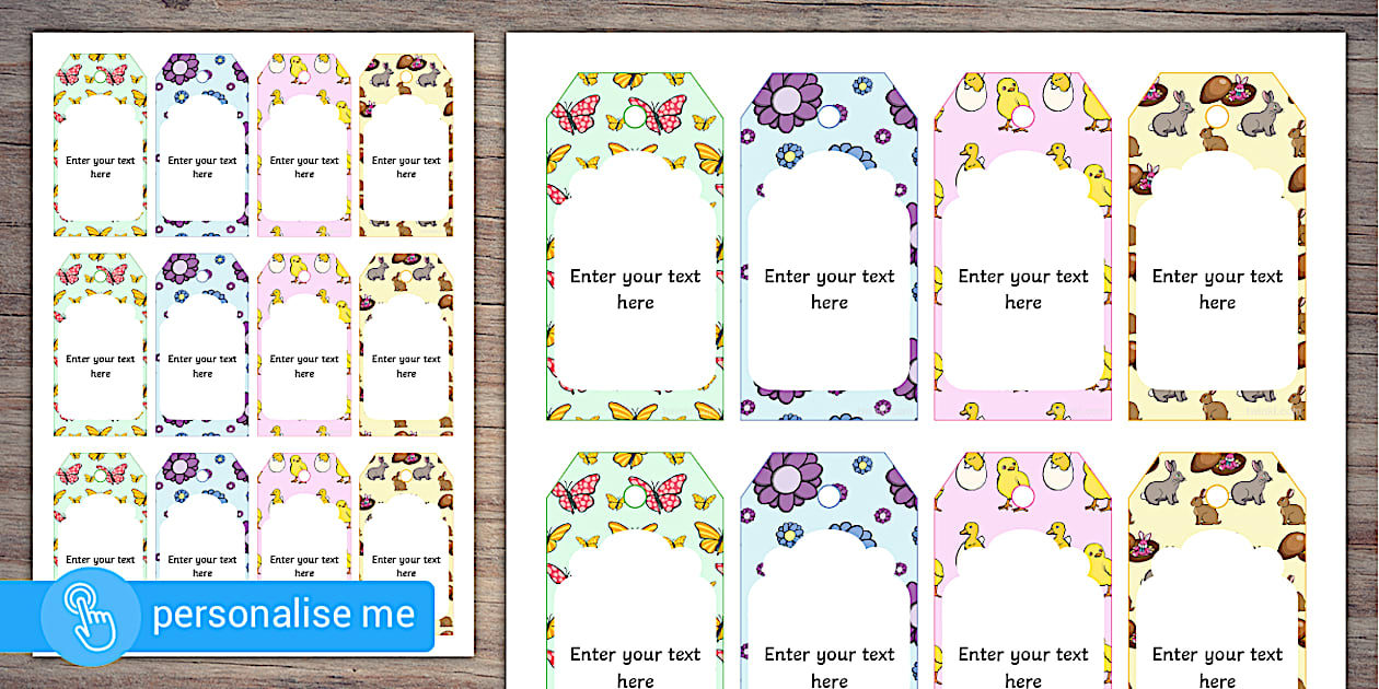 Editable Spring Party Tags | Twinkl Party (teacher made)