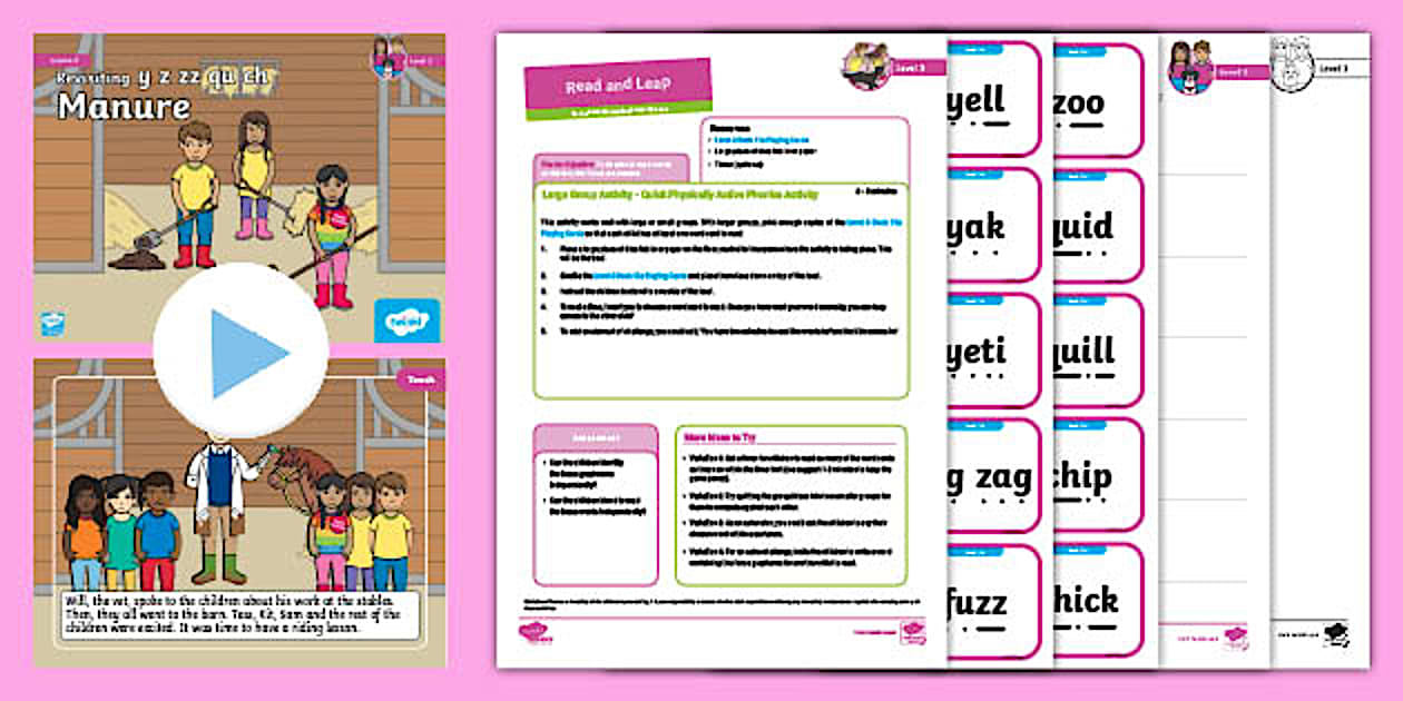 'y, z, zz, qu, ch' Lesson Pack - Level 3 Week 11 Lesson 2